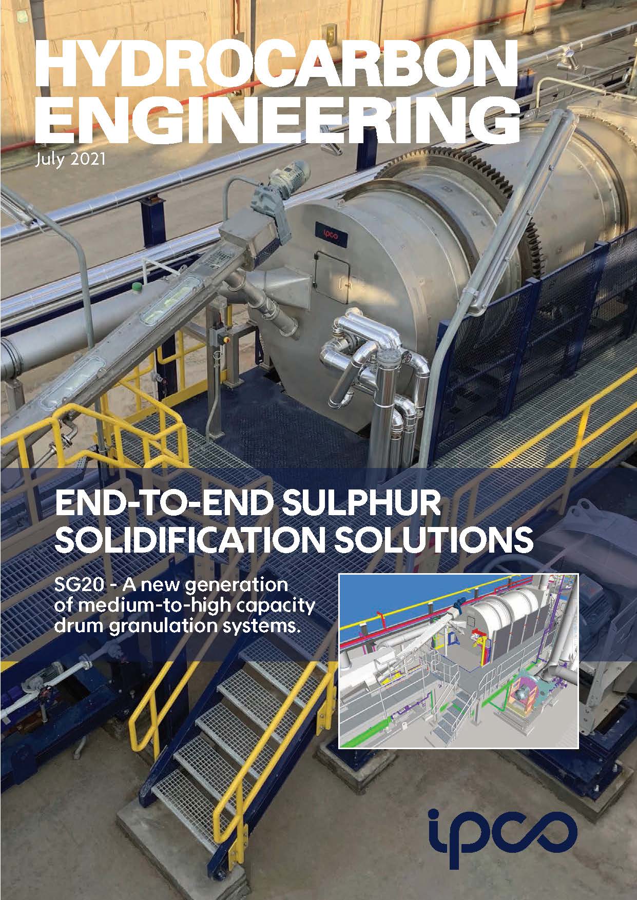 최신의 유황 드럼 그래뉼레이션(SULPHUR DRUM GRANULATION) 기술 적용 및 설치 완료 - IPCO